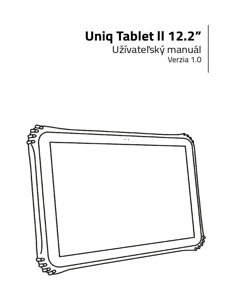 Uniq Tablet LL Manual SK | PDF