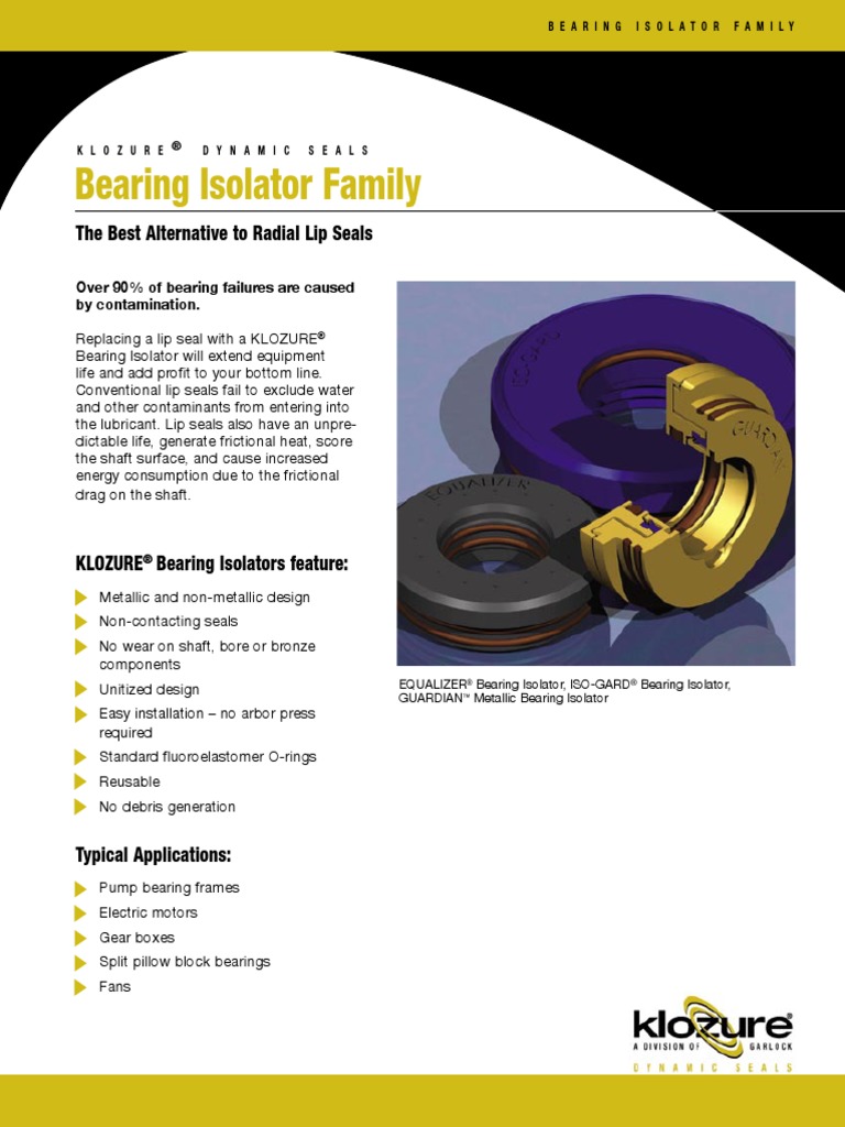 Resources Bearing Bearing Isolator Family | PDF | Bearing (Mechanical ...