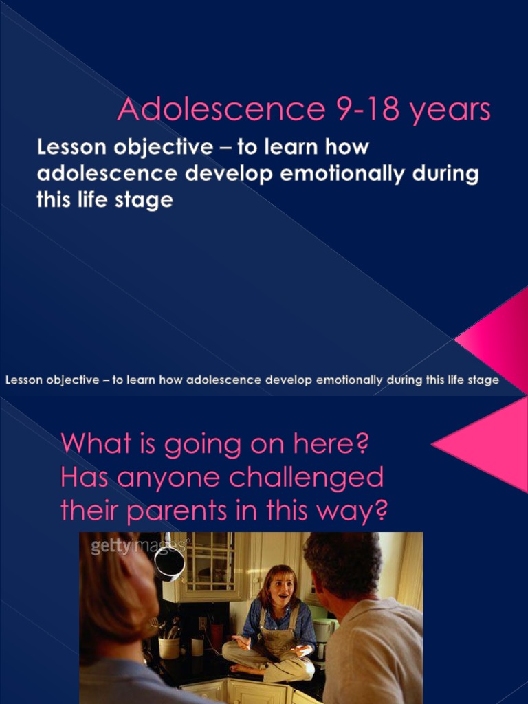 3a PPT Adolescence 9 18 Years Emotional Development | PDF | Friendship ...