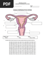 Labeling Male and Female Reproductive Systems | PDF | Reproductive ...