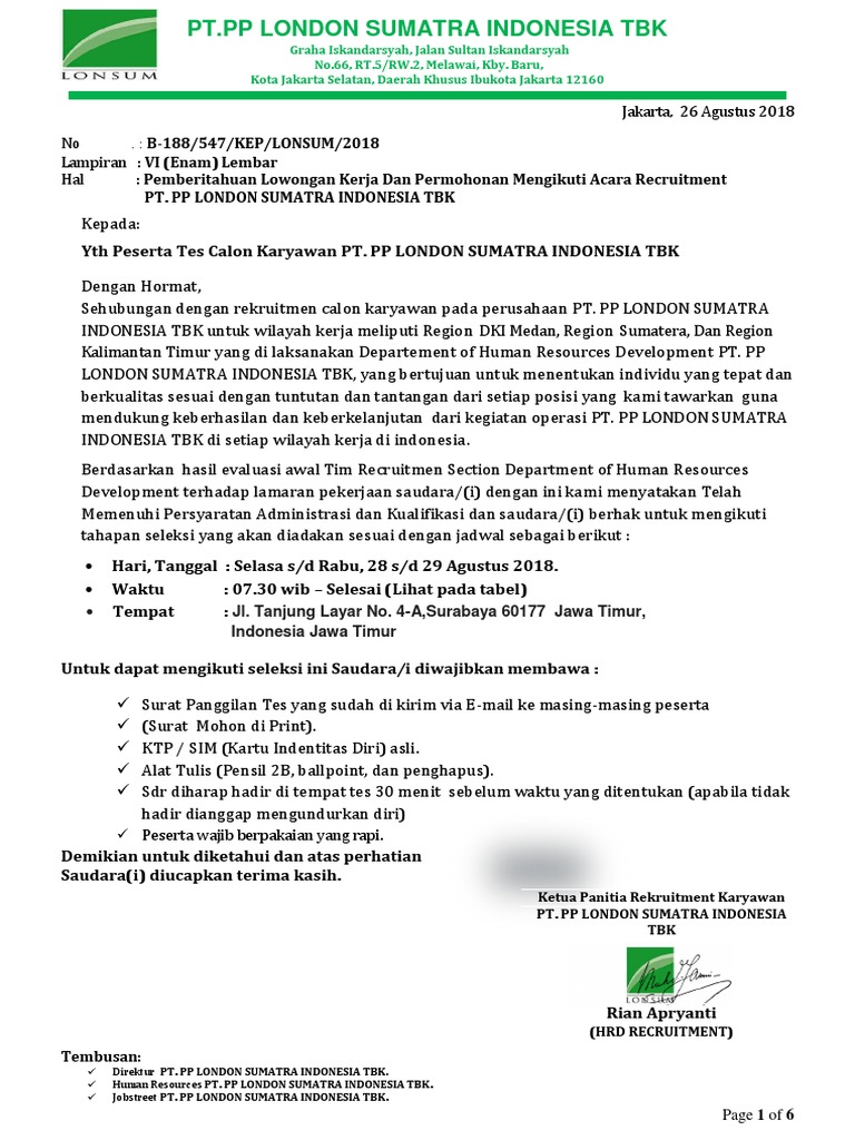 Pt. Lonsum Indonesia PDF | PDF