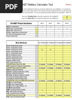 Fire Alarm Battery and Voltage Drop Calculations Sheet P100 | PDF ...