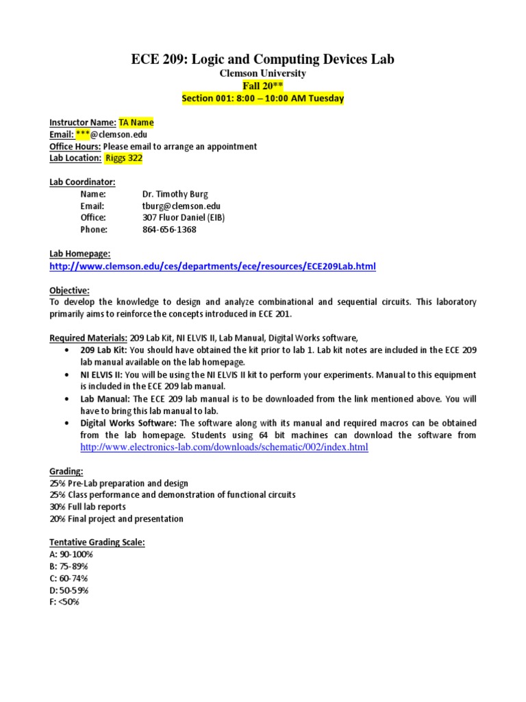 Logic and Computing Devices Lab | PDF | Laboratories | Academic Dishonesty