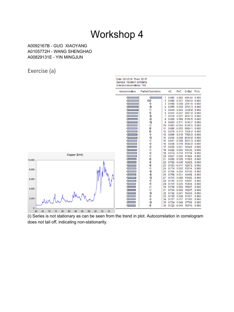 Timeseries Analysis Workshop | PDF | Autoregressive Integrated Moving ...