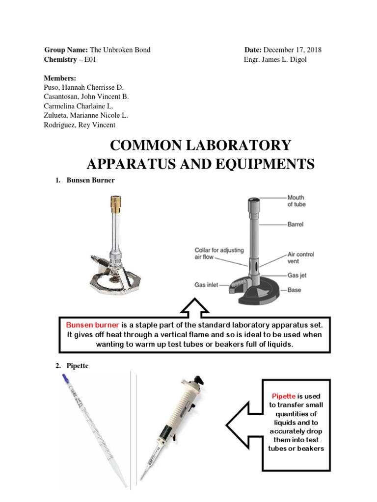 Bunsen Burner Laboratory Apparatus