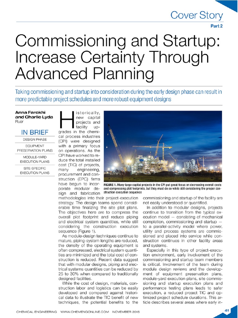 Commissioning and Startup - Increase Certainty Through Advanced ...