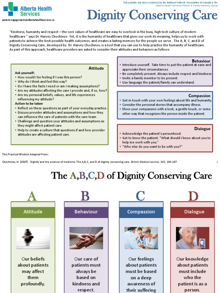 Abcd Dignity Conserving Care (2667) | PDF | Attitude (Psychology ...
