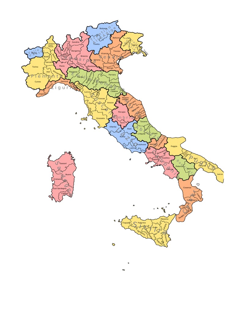 Italian Regions Provinces | PDF | Sports Clubs | Association Football Teams