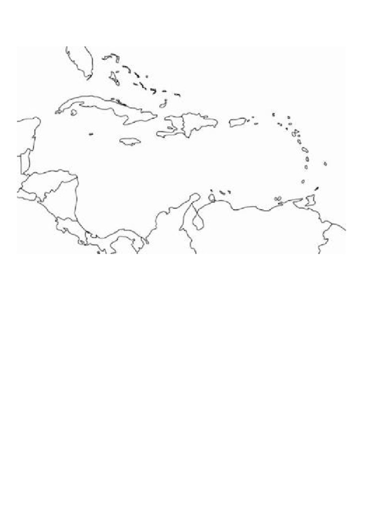Blank Map of The Caribbean | PDF