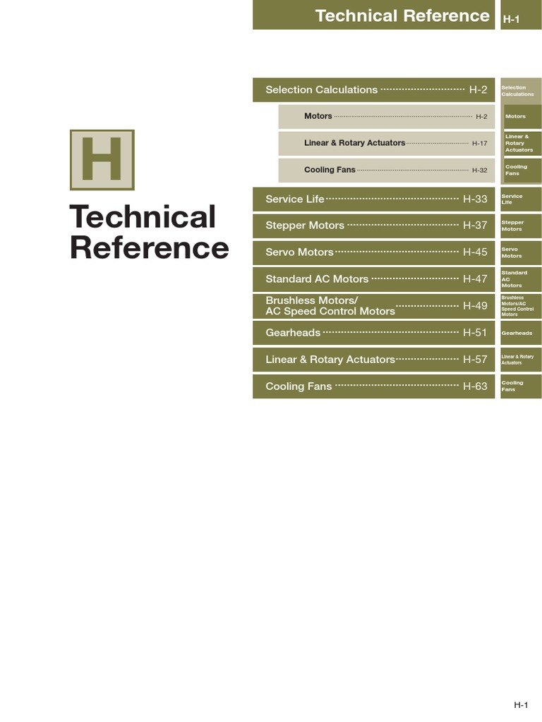 Technical Reference Overview PDF | PDF | Electric Motor | Torque