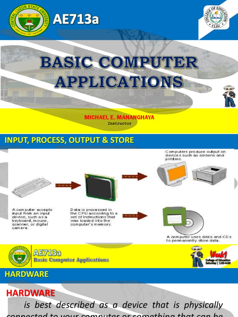 Basic Computer Apps | PDF | Computer Hardware | Computer Data Storage