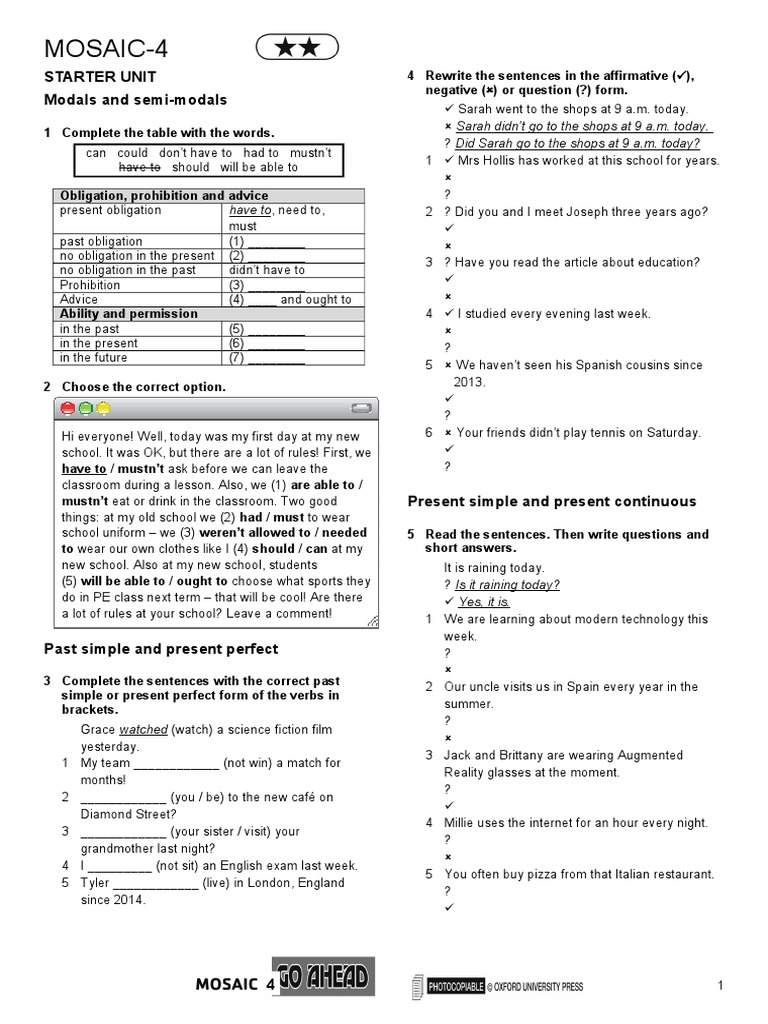 4 Eso Workbook Soluciones | PDF | Linguistics | Grammar