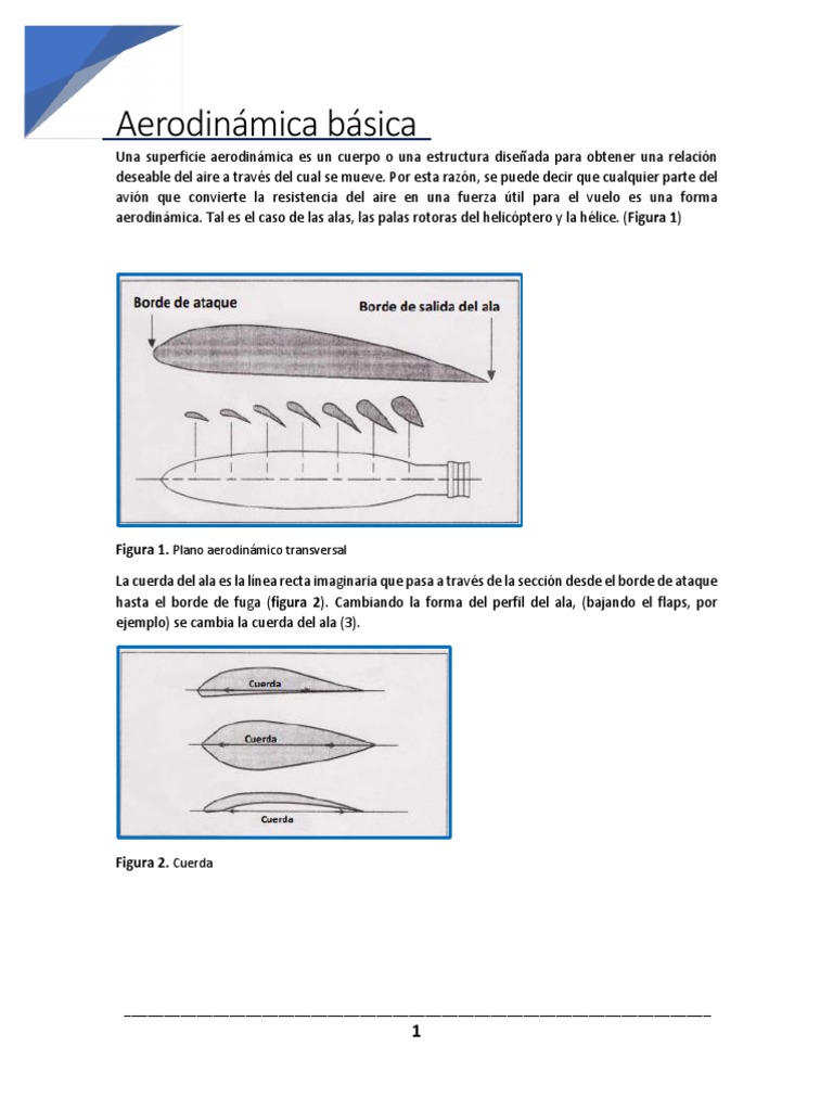Aerodinámica Básica: Alas, Ángulos y Fuerzas | PDF | Avión | Arrastrar ...