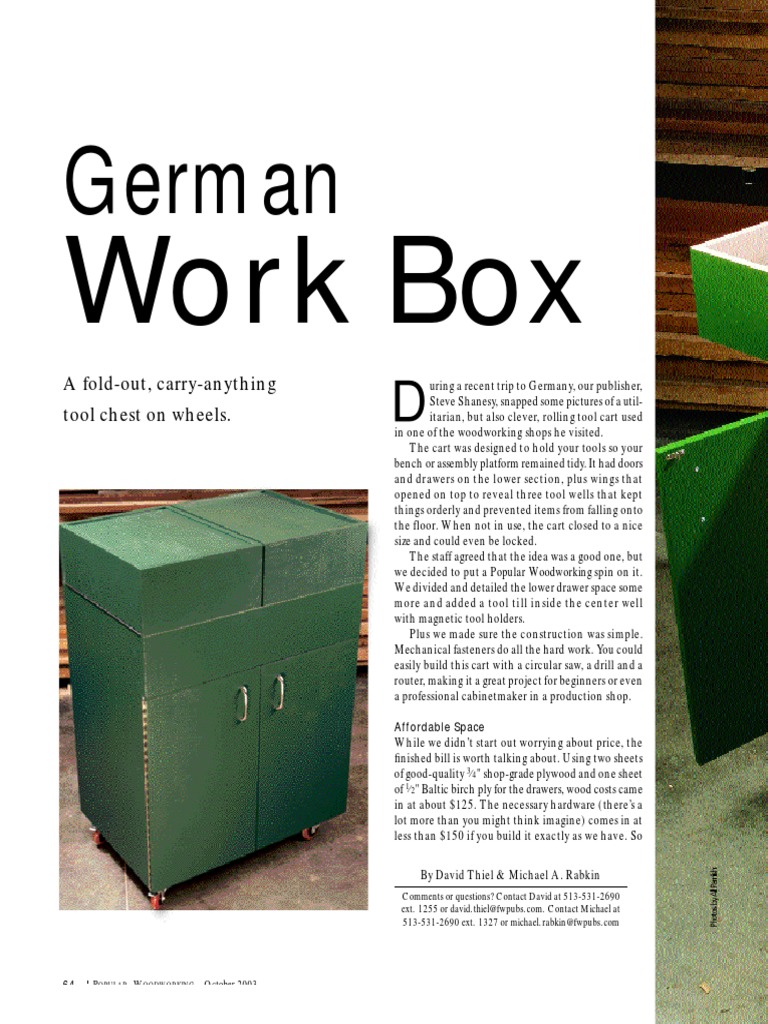 German Work Box | PDF | Decorative Arts | Building Materials