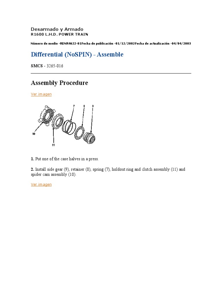 Differential (NoSPIN) - Assemble | PDF