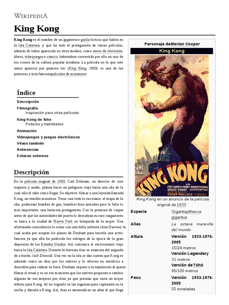King Kong | PDF