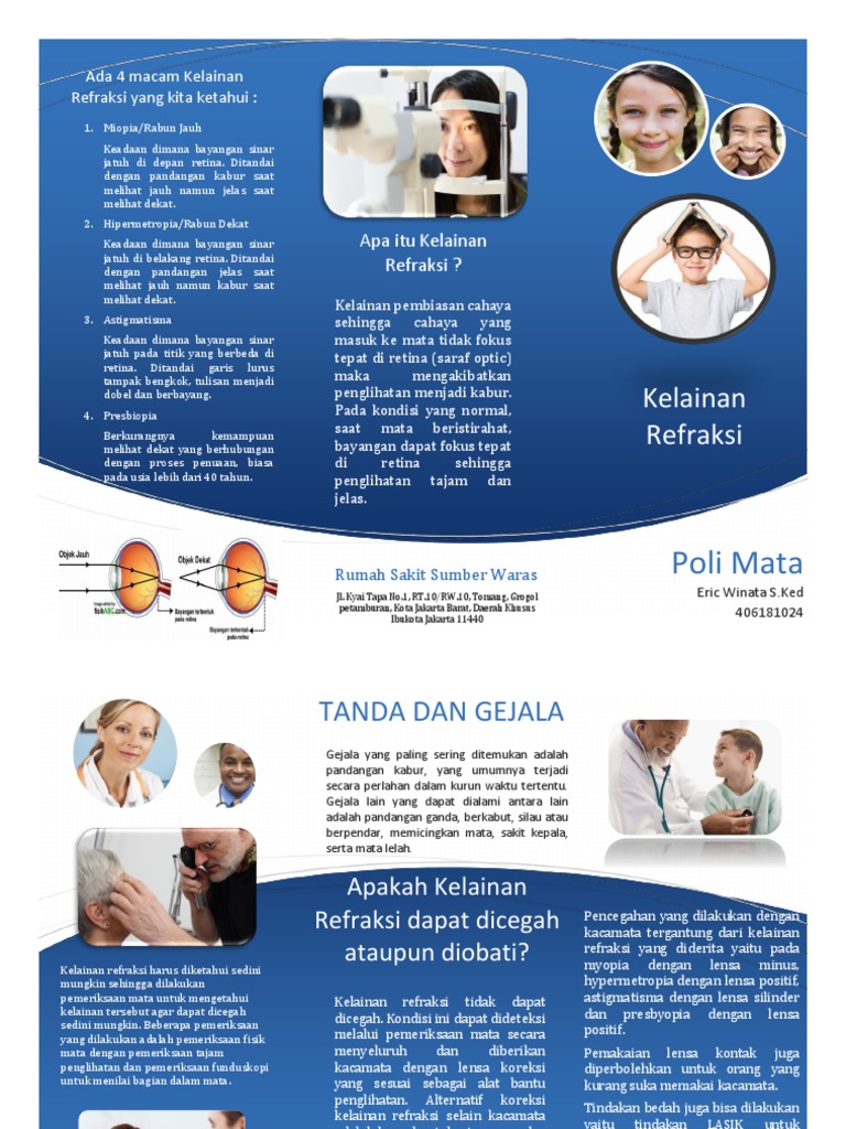 Brosur Kelainan Refraksi Eric Winata 406181024 | PDF