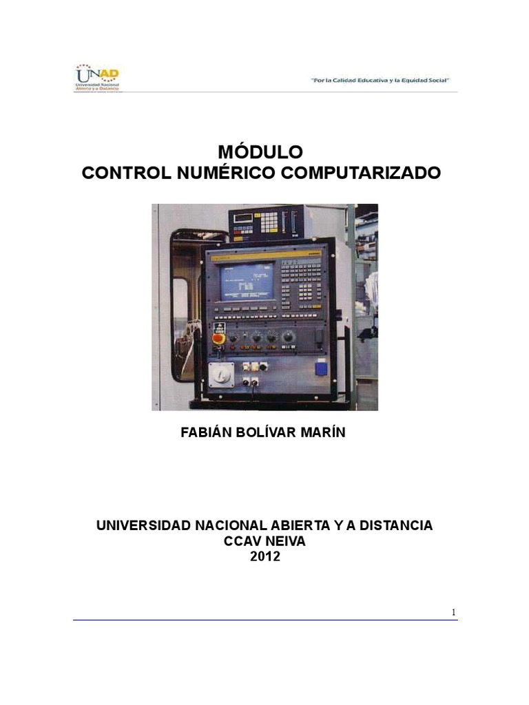 Introducción al Control Numérico CNC | PDF | Control numerico ...