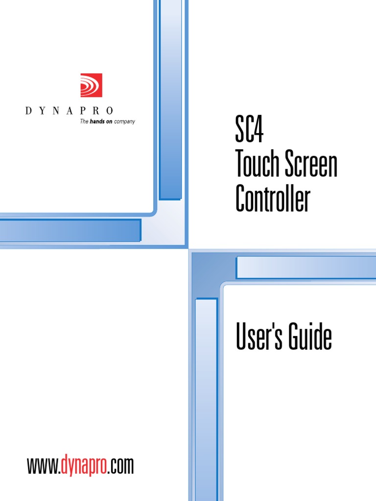 SC4 Touch Screen Controller: Dynapro | PDF