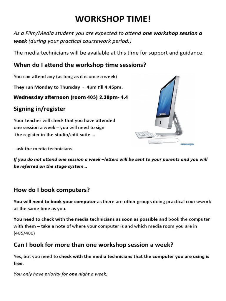 Workshop Time | PDF