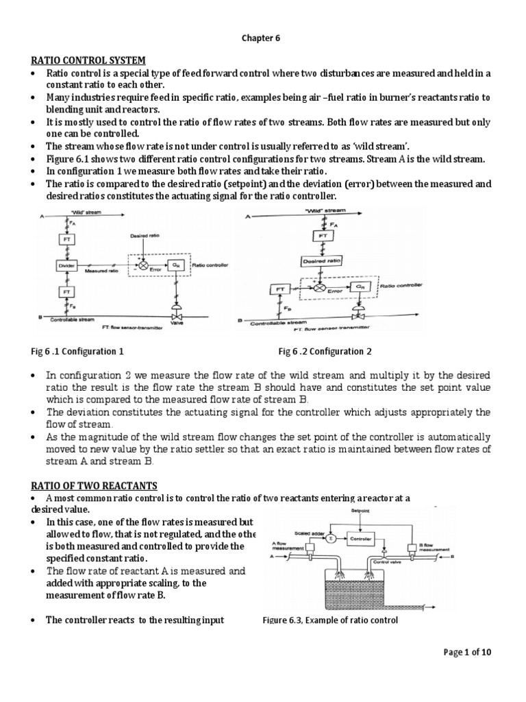 Ratio Control Systems Explained | PDF | Control Theory | Control System