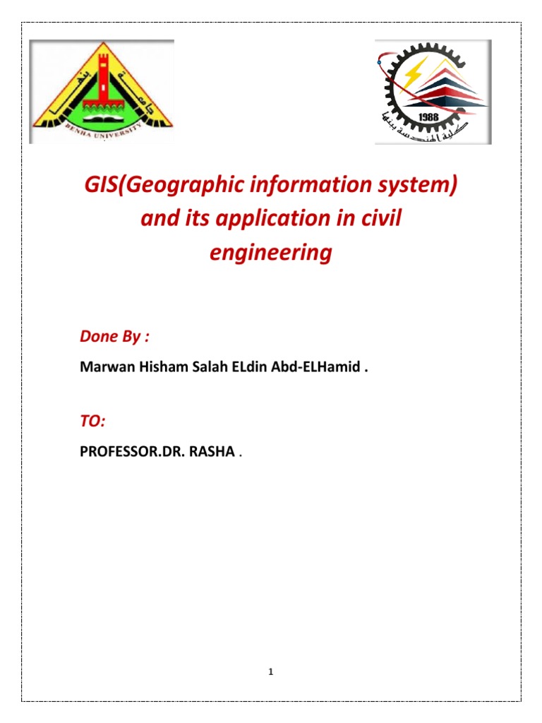 GIS (Geographic Information System) and Its Application in Civil ...