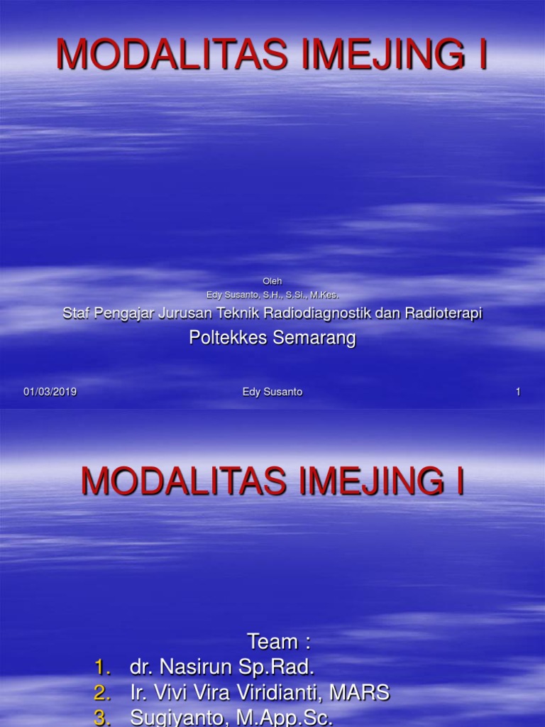 Modalitas Imejing I | PDF
