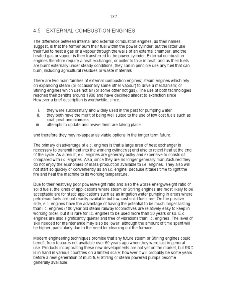 4.5 External Combustion Engines | PDF | Steam Engine | Electric Motor