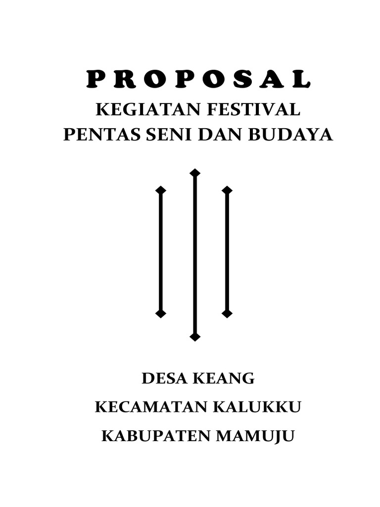Contoh Proposal Pentas Seni | PDF