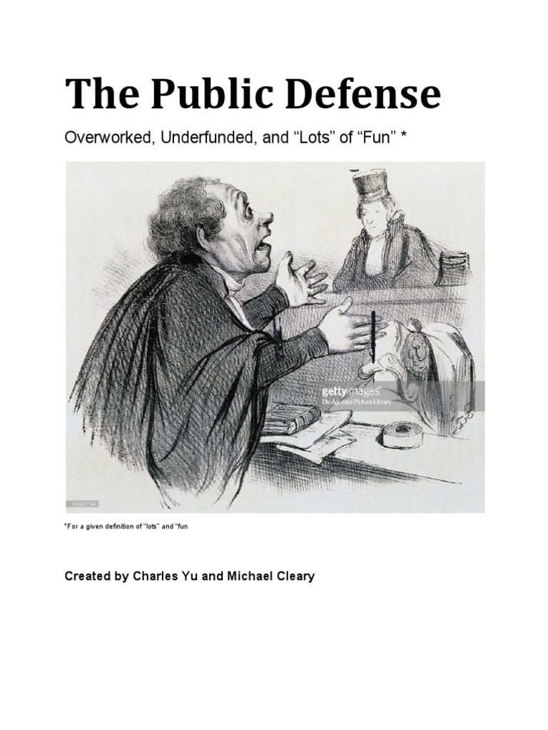 The Public Defense | PDF
