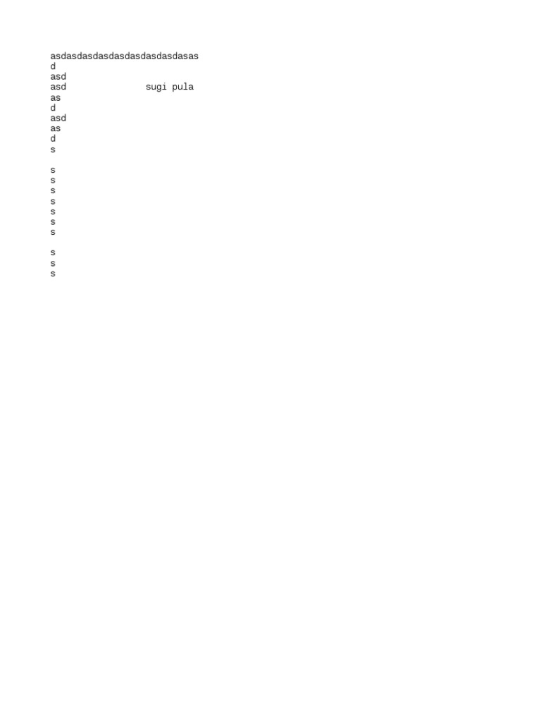 Asdasdasdasdasdasdasdasdasas D Asd Asd Sugi Pula As D Asd As D S S S S S S S S S S S | PDF