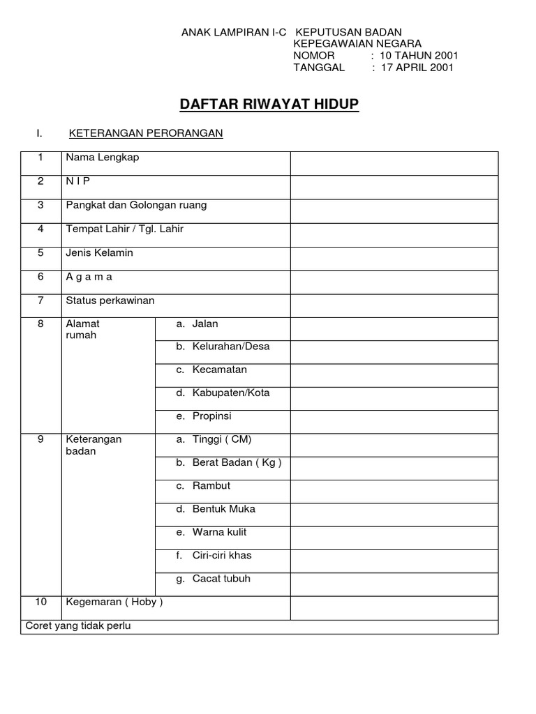 Blangko DRH Dan DRP | PDF