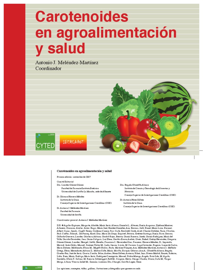 CarotenoidesenagroalimentacionysaludIBERCAROT PDF | PDF | Carotenoide | Algas