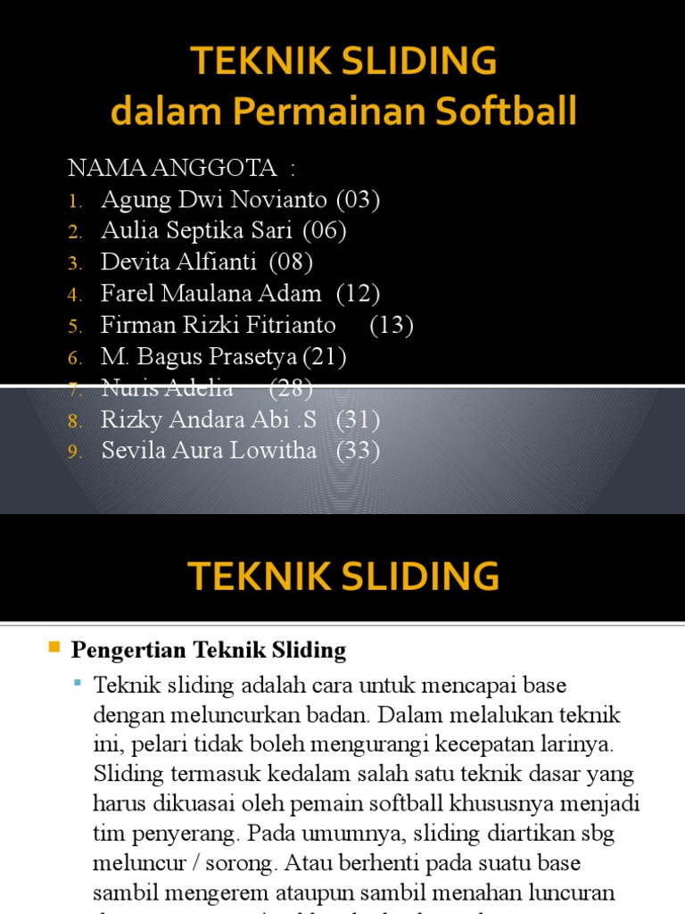Teknik Sliding | PDF