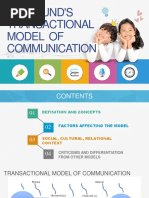 Barnlunds Transactional Model | PDF | Communication | Information