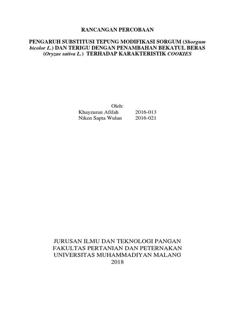 MAKALAH Rancangan Percobaan Faktorial | PDF