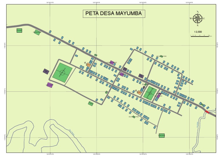 Peta Desa Mayumba dan Fasilitasnya | PDF