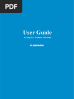 Flashforge 5M Pro User Manual | PDF | Computer Network | Extrusion