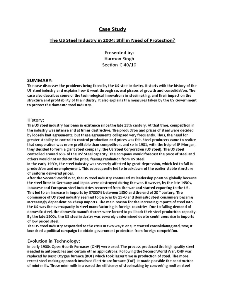 Case Study | PDF | Tariff | Protectionism