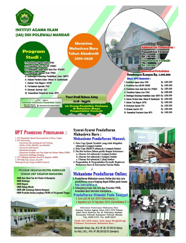 Brosur IAI DDI Polman 2019 | PDF