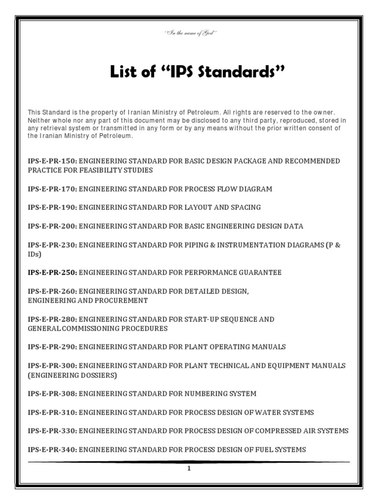 List of IPS Standards ™ T PDF | PDF | Steam | Furnace