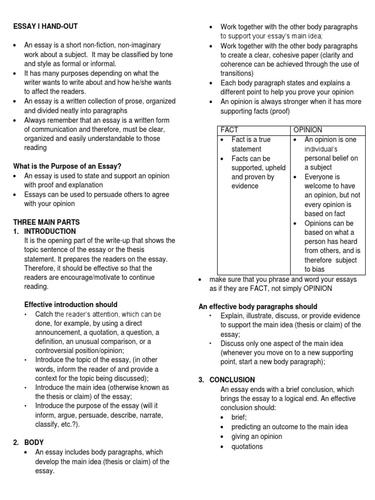 A Comprehensive Guide to Writing Effective Essays: Purpose, Structure ...