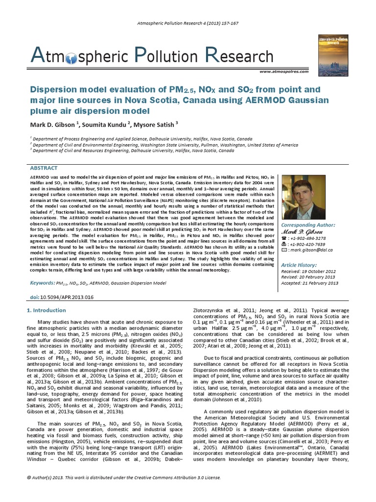 Dispersion Model Evaluation | PDF | Air Pollution | Physical Geography