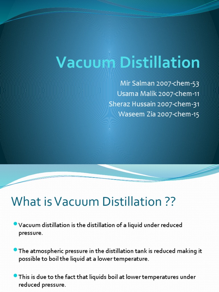 Vacuum Distillation | PDF | Distillation | Oil Refinery