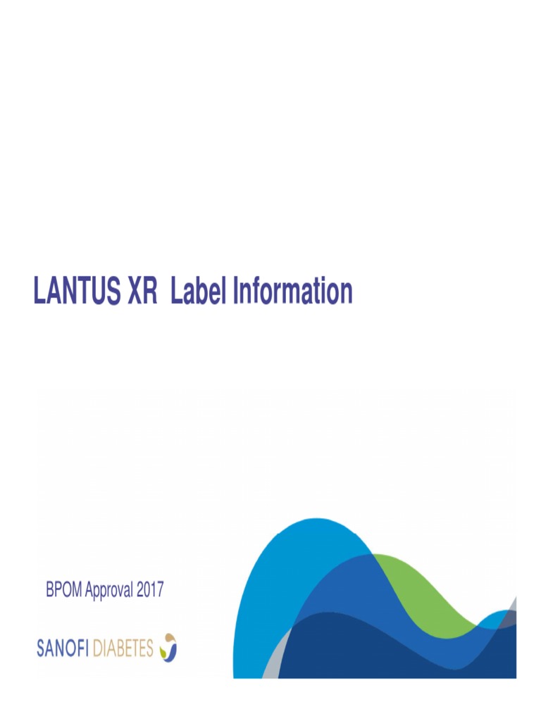 LANTUS XR Label Information | PDF | Glycated Hemoglobin | Hypoglycemia