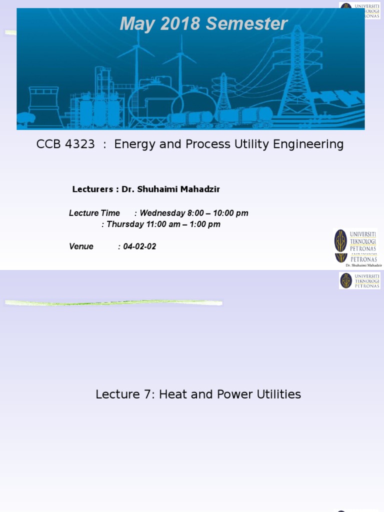 Week 4 Lec 6 - Heat and Power Utilities | PDF | Boiler | Steam