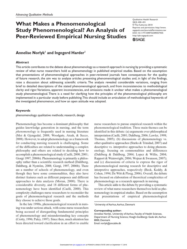 Moustakas - Phenomenological Theory | PDF | Phenomenology (Philosophy ...