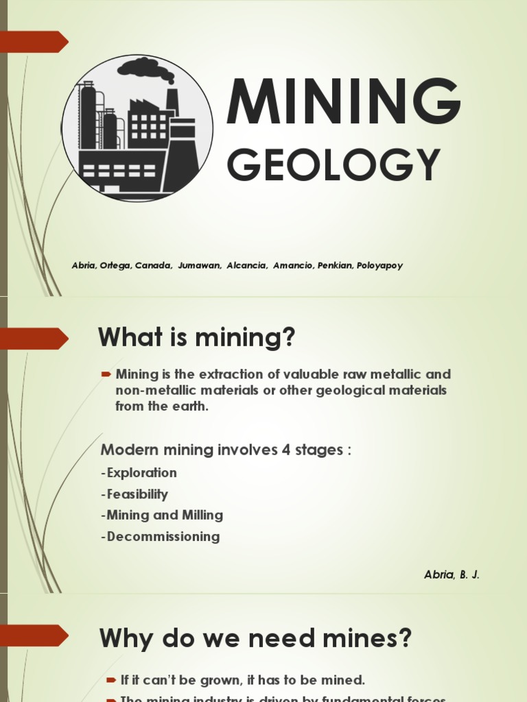 Mining Geology | PDF | Mining | Minerals