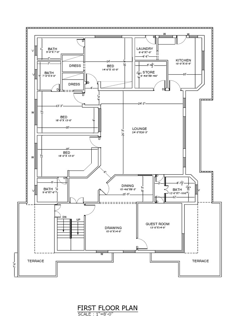 First Floor Plan Final Pdf Buildings And Structures Queensland