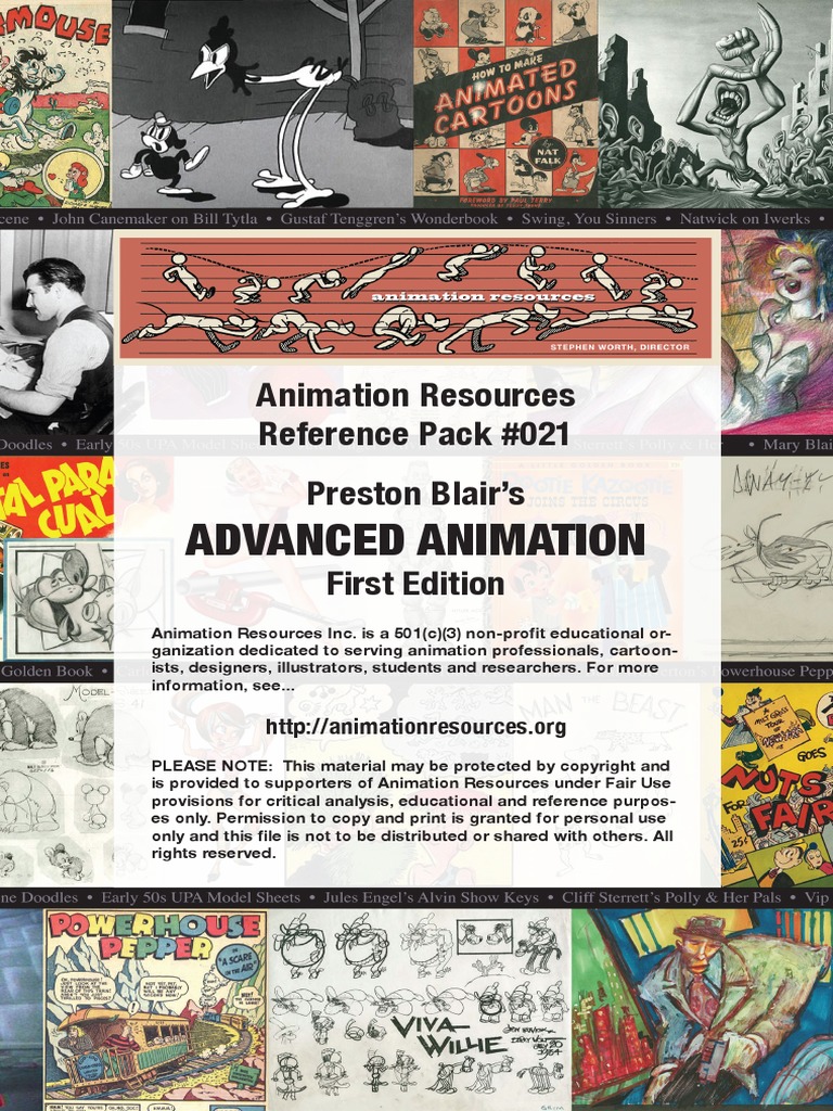 Animation Resources Reference Pack #021 Preston Blair's First Edition ...